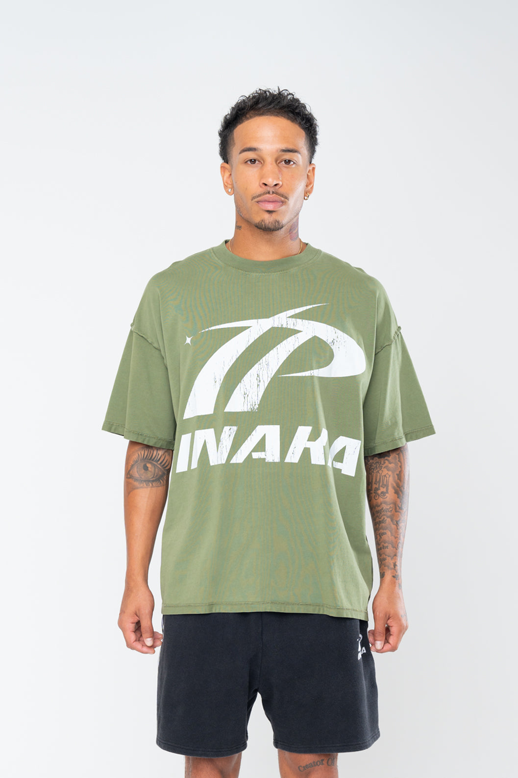 INAKA SPORTSWEAR TEE - VINTAGE OLIVE – Inaka Power