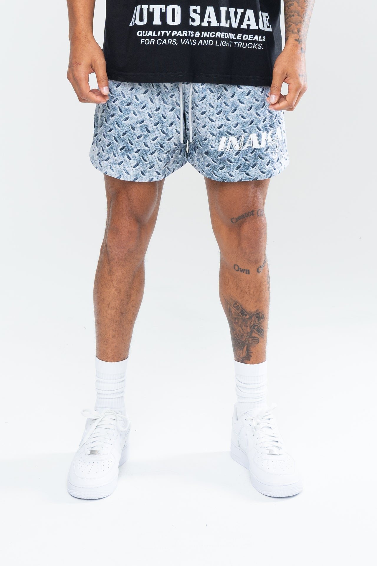 METAL MESH SHORTS - PLATINUM – Inaka Power